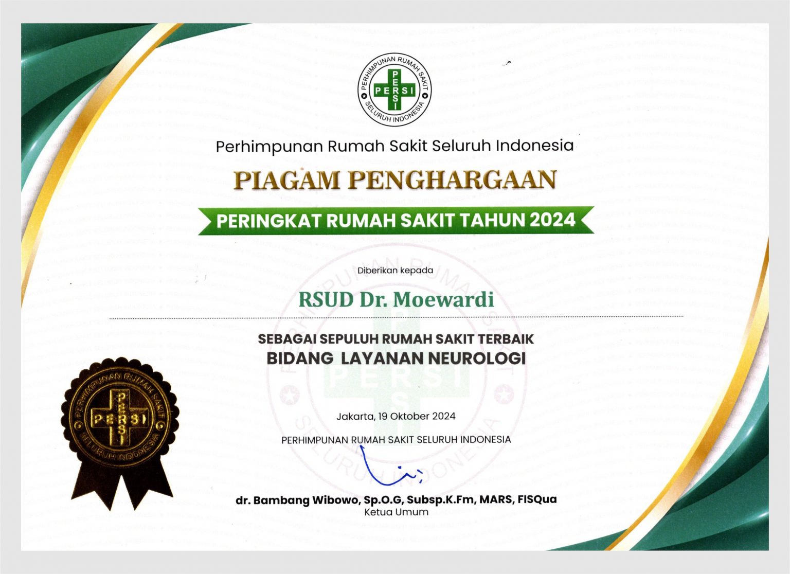 RSUD Dr. Moewardi Raih Penghargaan 10 Rumah Sakit Terbaik Nasional Pelayanan Kanker dan ...